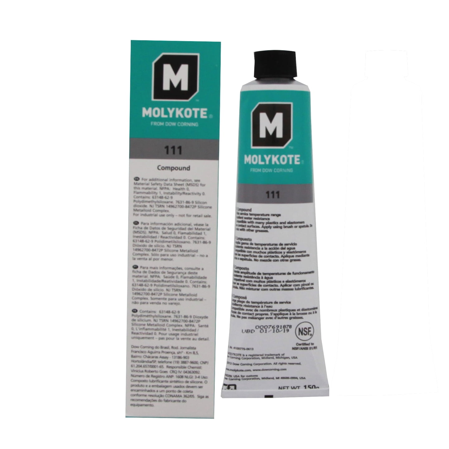 Tier1 Molykote 111 Silicone Lubricant & Sealant Tube, 5.3 oz - Walmart.com