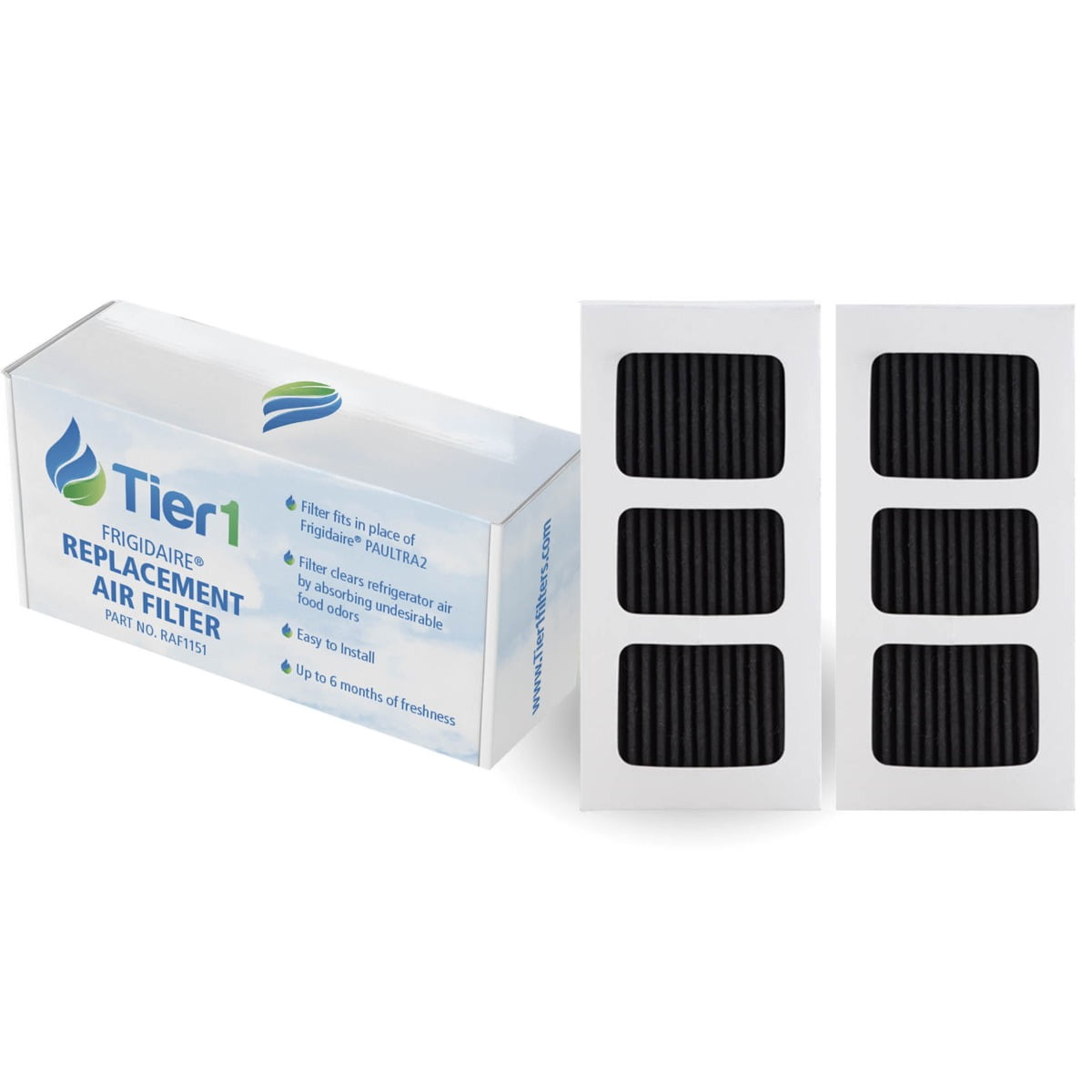 Tier1 PAULTRA2 Refrigerator Air Filter 2-pk | Replacement for PAULTRA2 ...