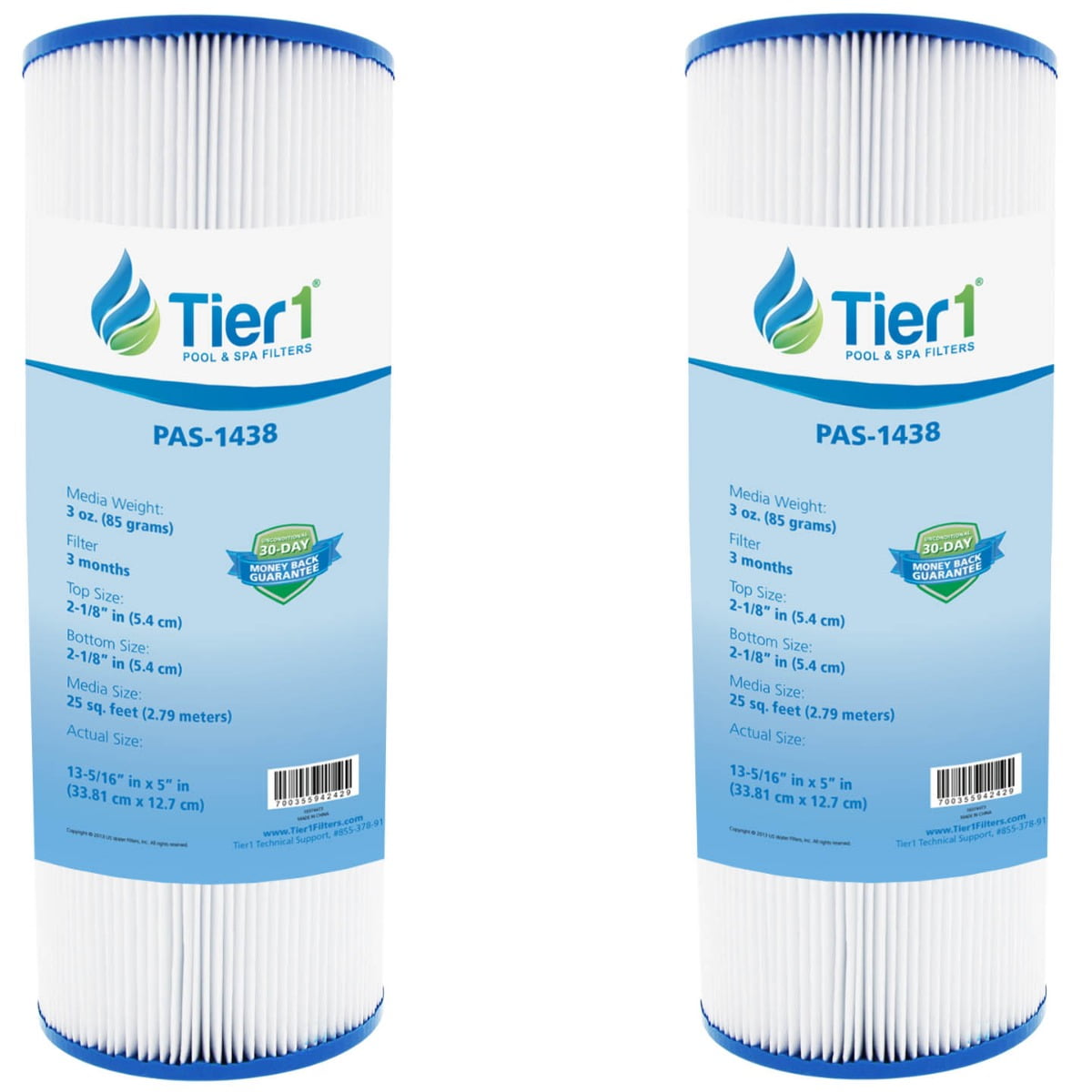 Tier1 Pool & Spa Filter Cartridge 2-pk | Replacement for Dynamic 17 ...