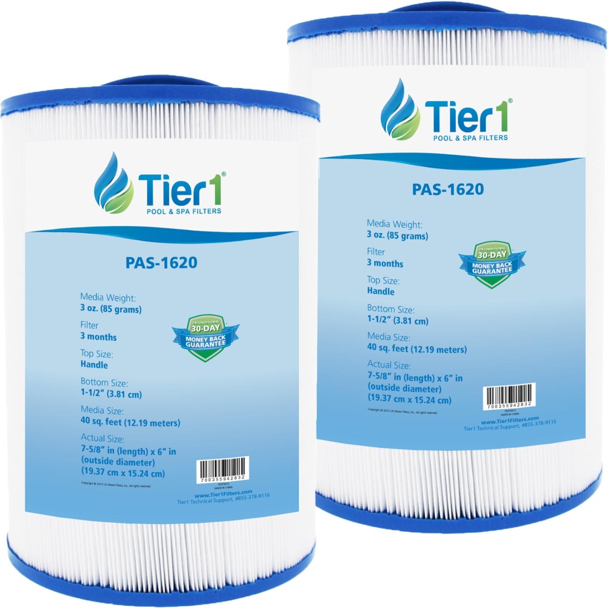 Tier1 Pool & Spa Filter Cartridge 2-pk | Replacement for Waterway 817 ...