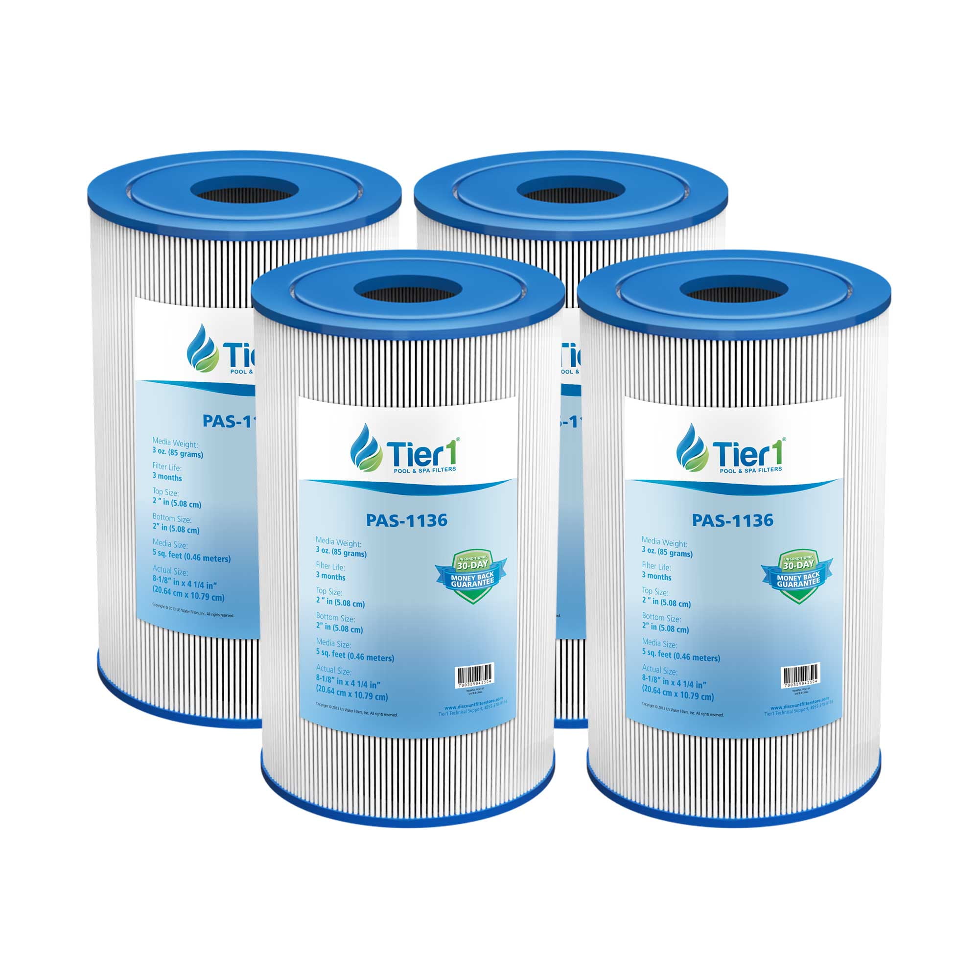 Tier1 Pool & Spa Filter Cartridge 4-pk | Replacement for Coleco F-120 w ...
