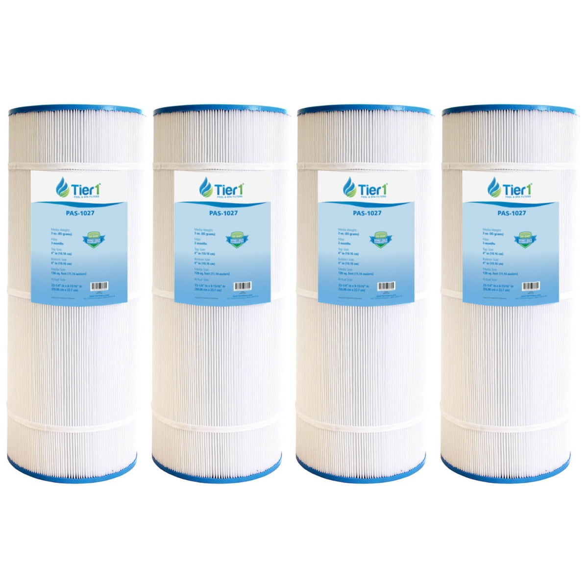Tier1 Pool & Spa Filter Cartridge 4-pk | Replacement for Hayward C1200 ...