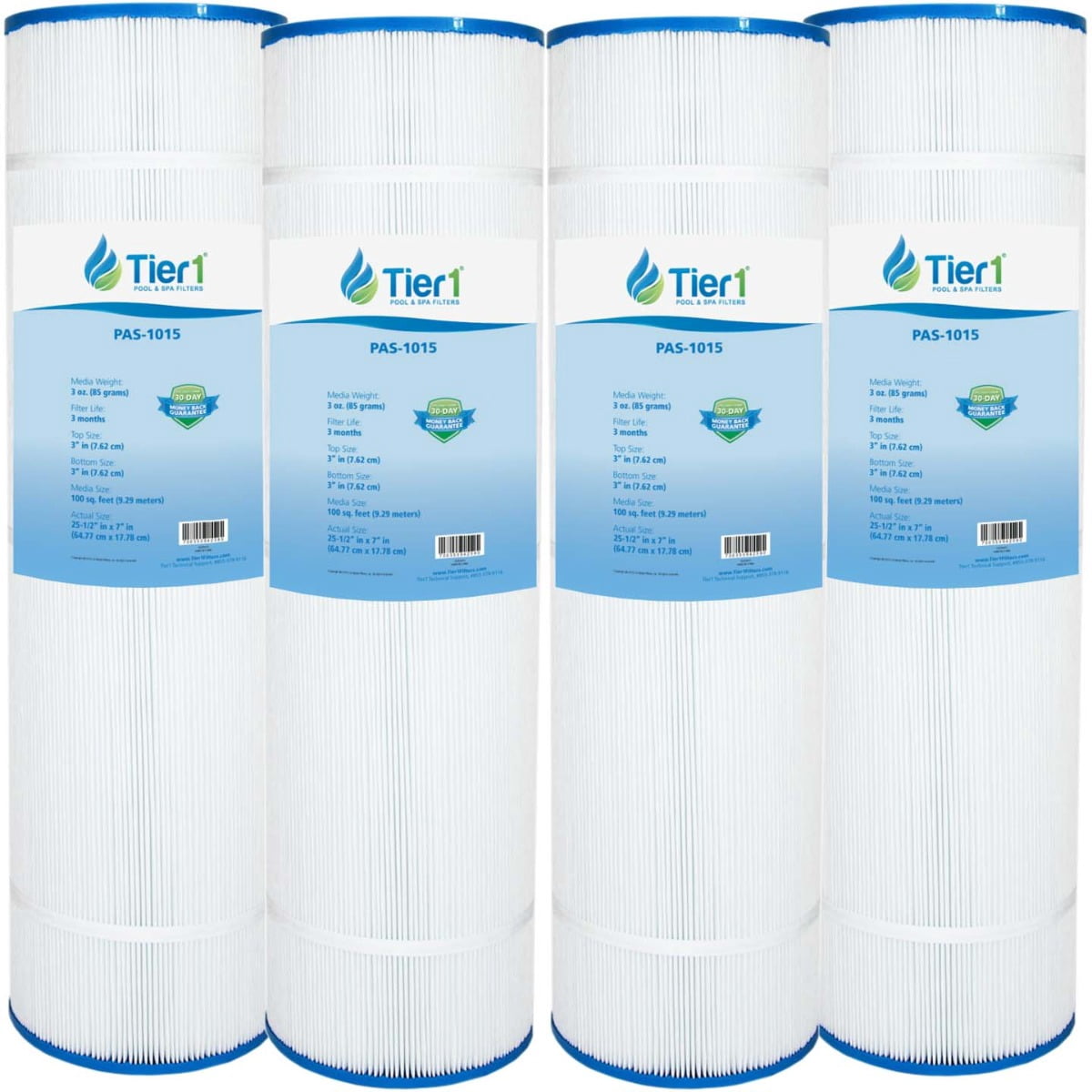 Tier1 Pool & Spa Filter Cartridge 4-pk | Replacement for Hayward C4000 ...