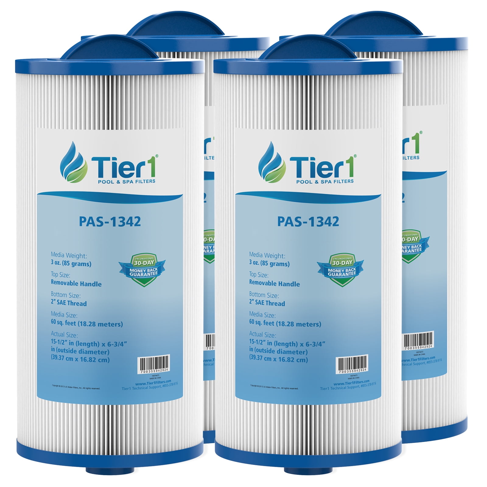 Tier1 Pool & Spa Filter Cartridge 4-pk | Replacement for Jacuzzi J300 ...