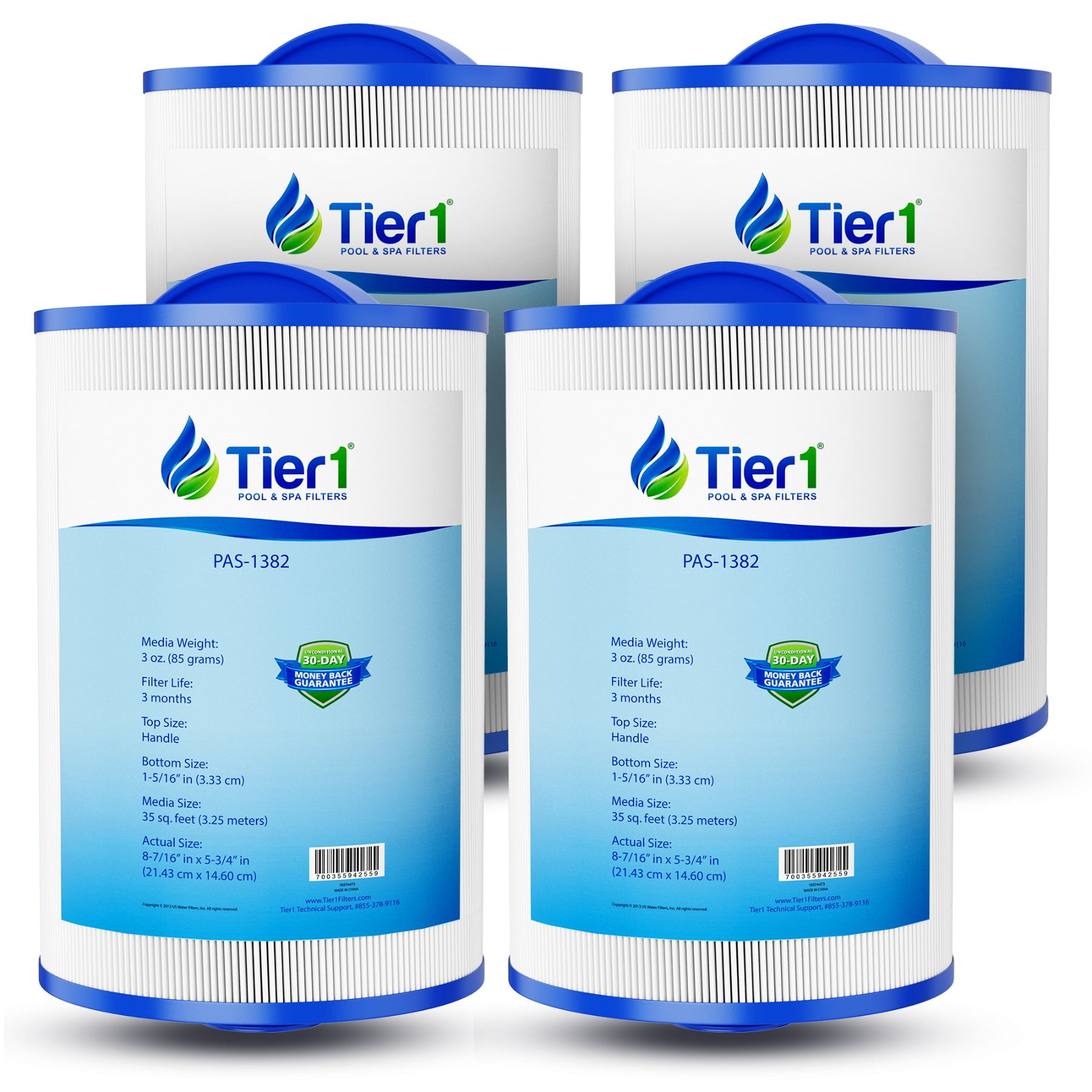 Tier1 Pool & Spa Filter Cartridge 4-pk | Replacement for Maax Spas of ...
