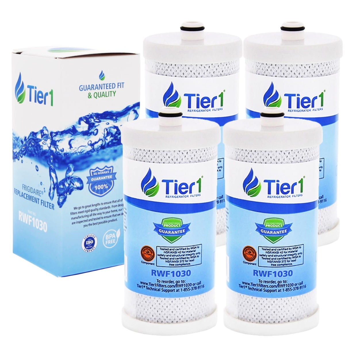 Tier1 WF1CB 4-Pack Fridge Water Filter | Replacement for Frigidaire ...