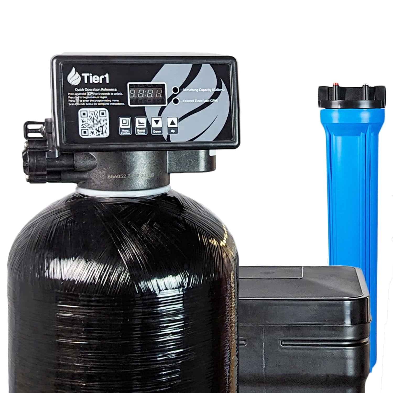 Tier1 Whole House Water Softener System 32,000 Grain High Efficiency ...