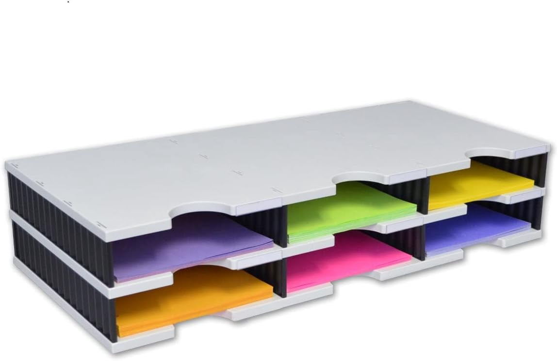 TierDrop Desktop Organizer Document Forms Mail and Classroom Sorter ...