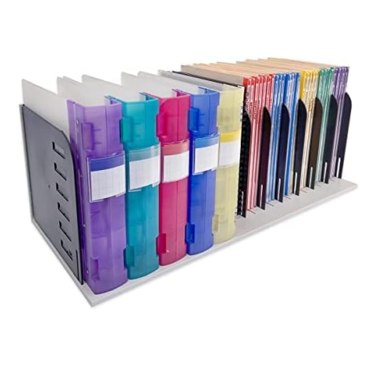 TierDrop Vertical File / Hanging File Topper - 8 Slot Vertical File ...