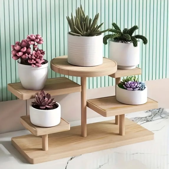 Tiered Display Stand, Raised Small Display Shelf with Multi Layers for ...