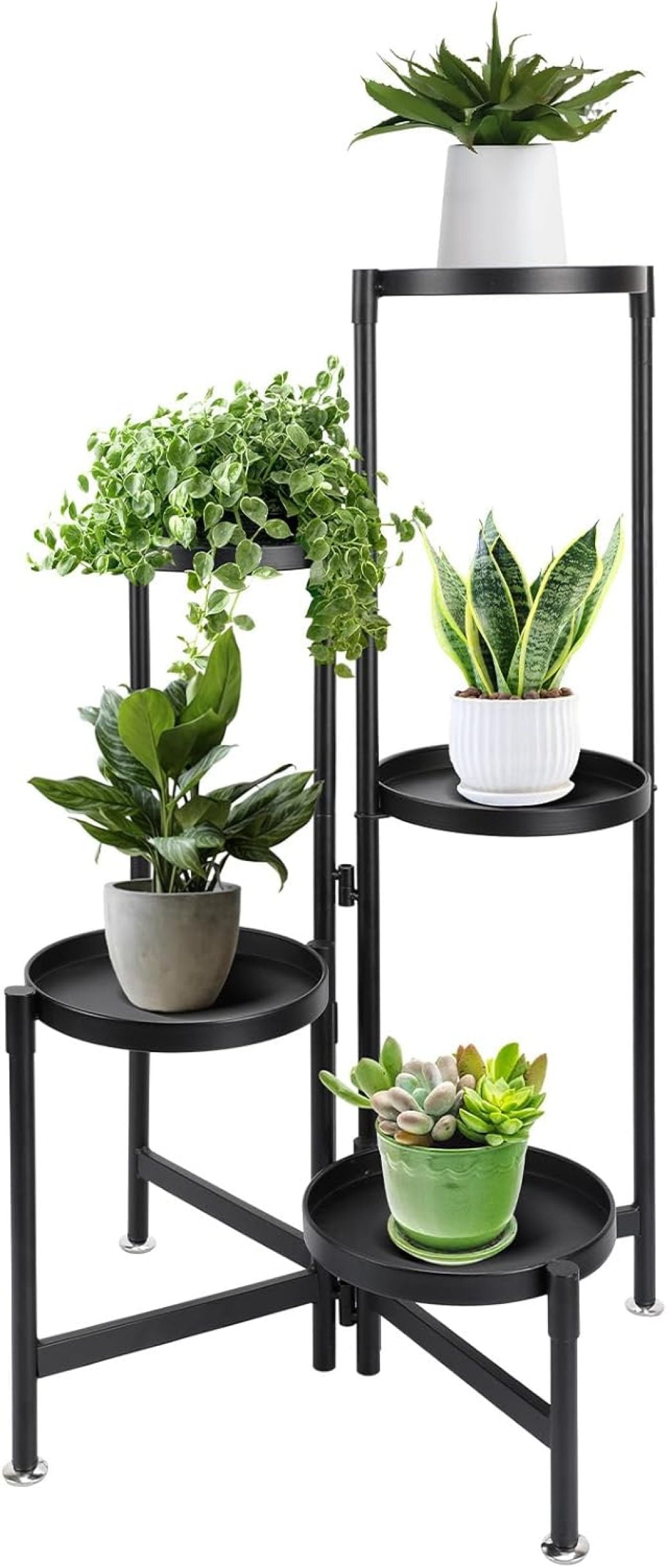 Tiered Metal Plant Stand,5-Tier Plant Stands Indoor Outdoor,Corner ...