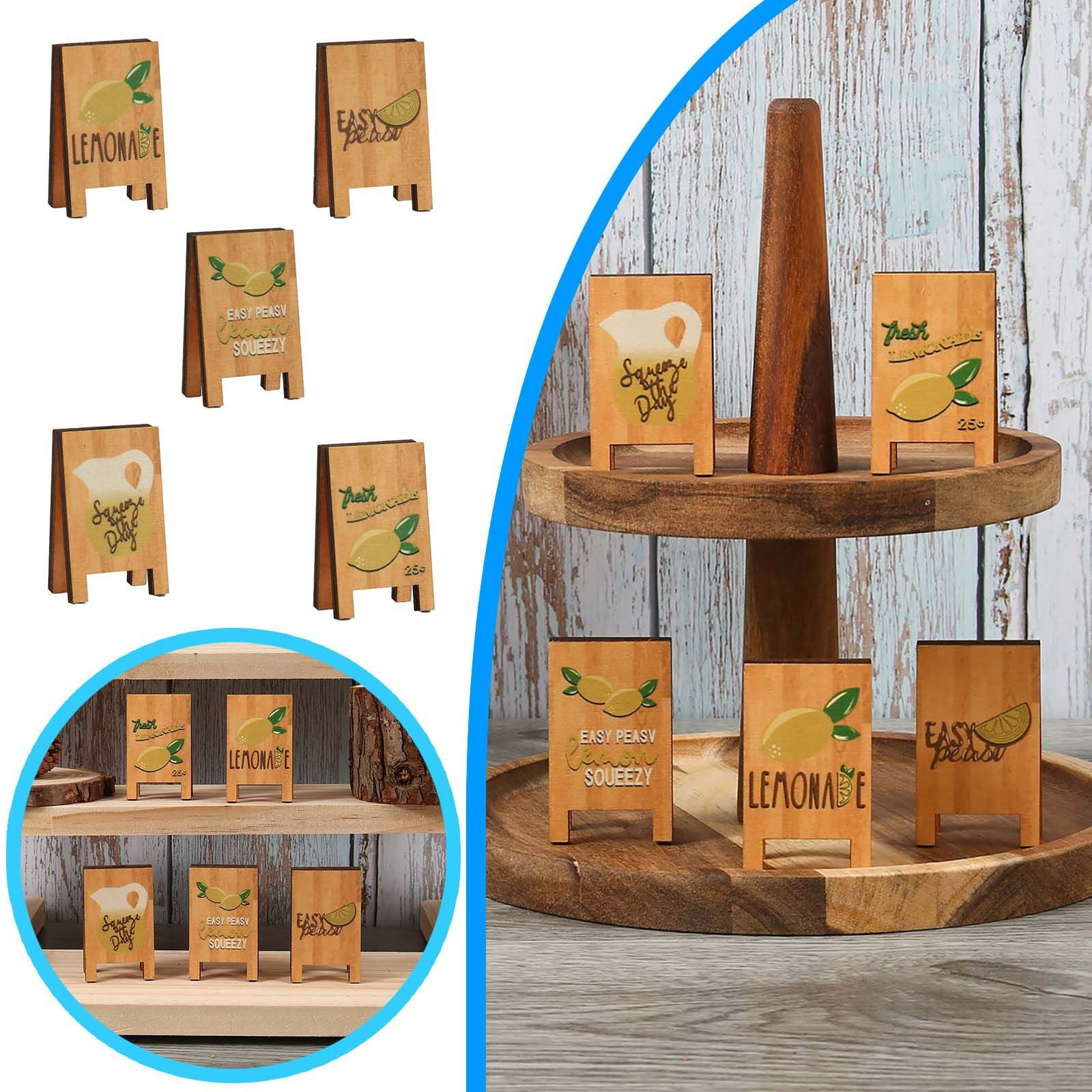 Tiered Pallet Set Wooden Signs Tiered Pallet Farmhouse Home Mini Wood ...