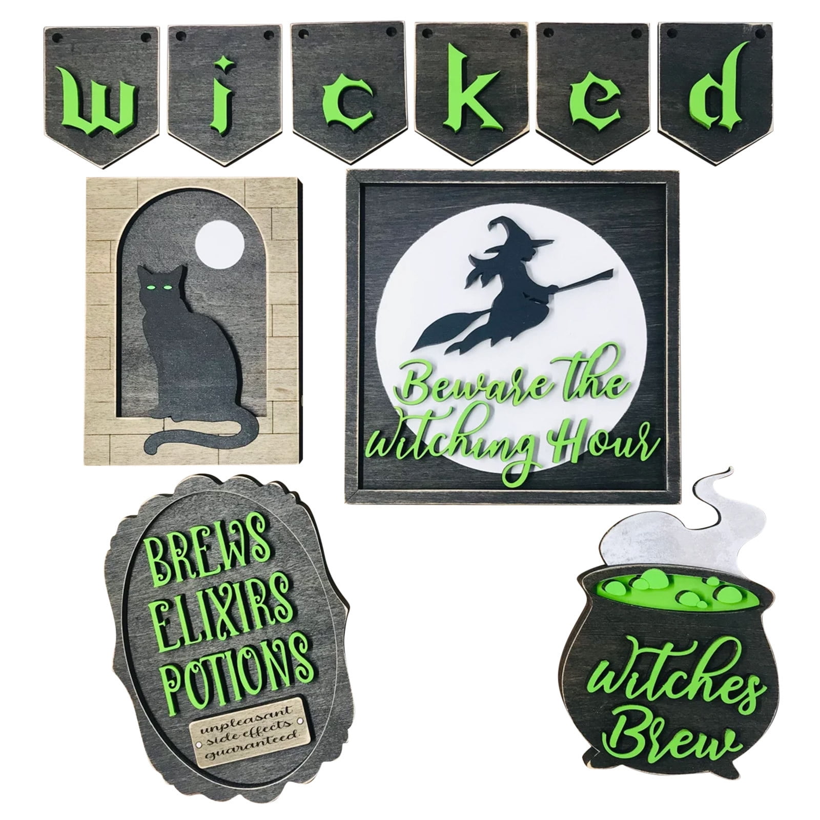 Tiered Tray Decorations Farmhouse Autumn Fall Supplies 3 Tier Wooden ...