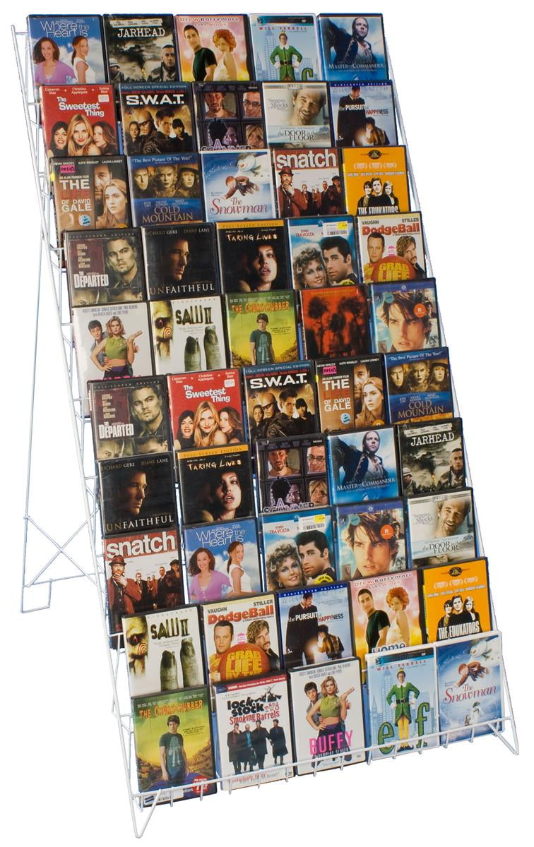 Tiered White Wire Rack To Display Brochures, Books, CDs Or Other ...