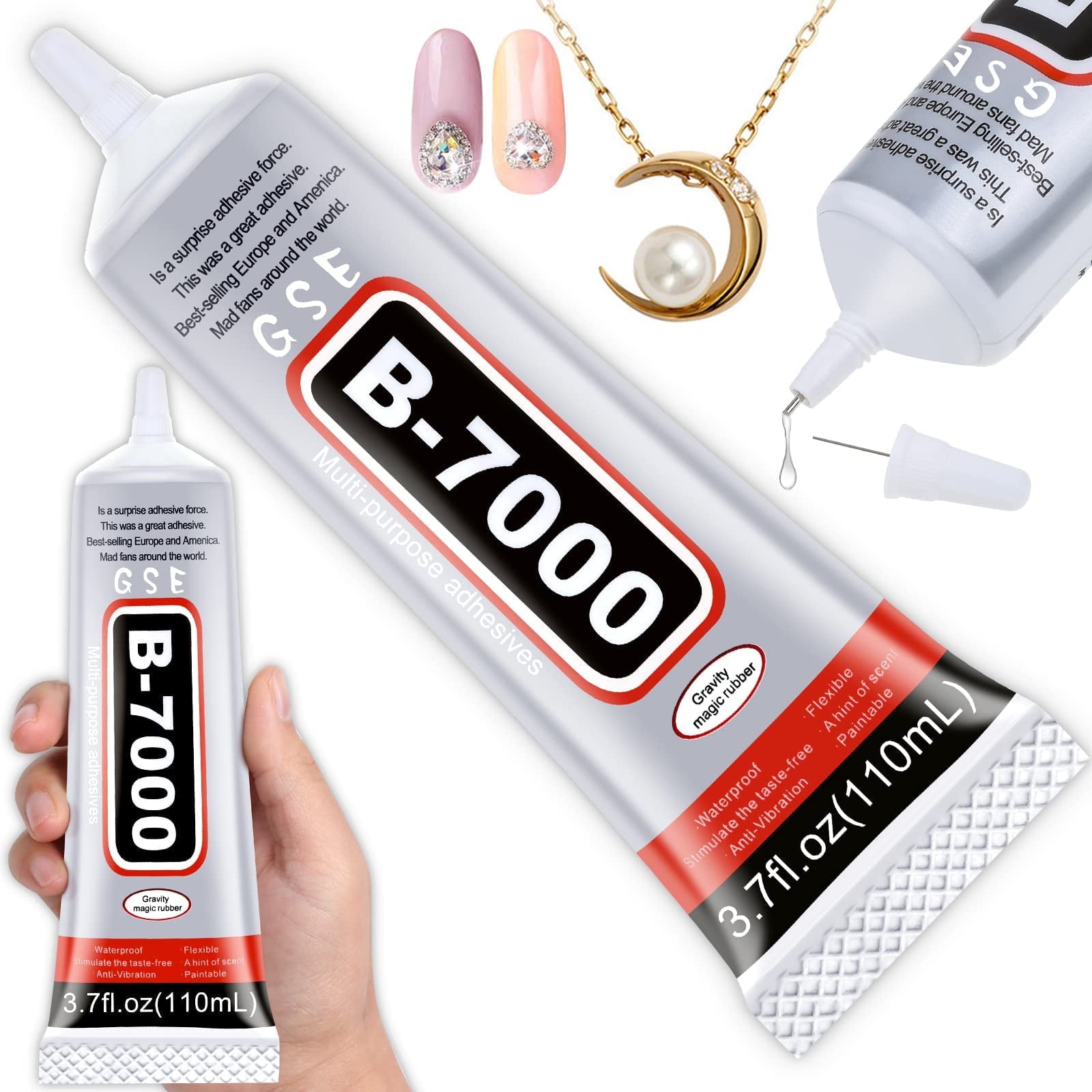 B7000 Jewelry Glue, Clear Adhesive for Phone Repair, Crafts, Metal ...