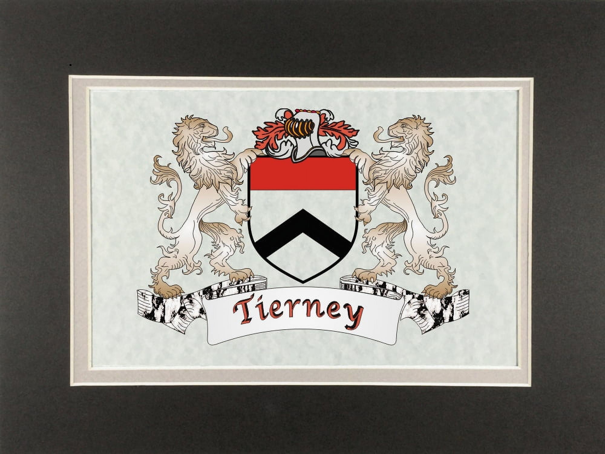 Tierney Irish Coat of Arms Print - Frameable 9" x 12" - Walmart.com