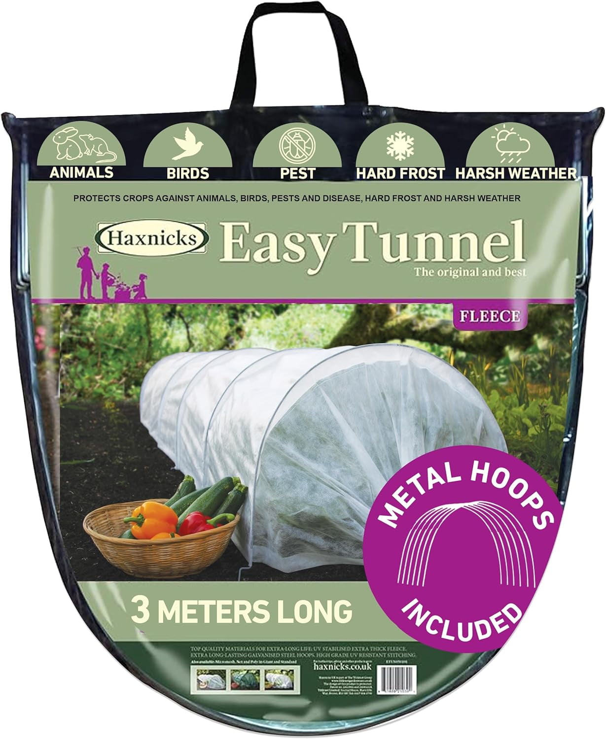 Tierra Garden 50-5020 Haxnicks Easy Shade Net Tunnel Garden Cloche, Giant - Walmart.com