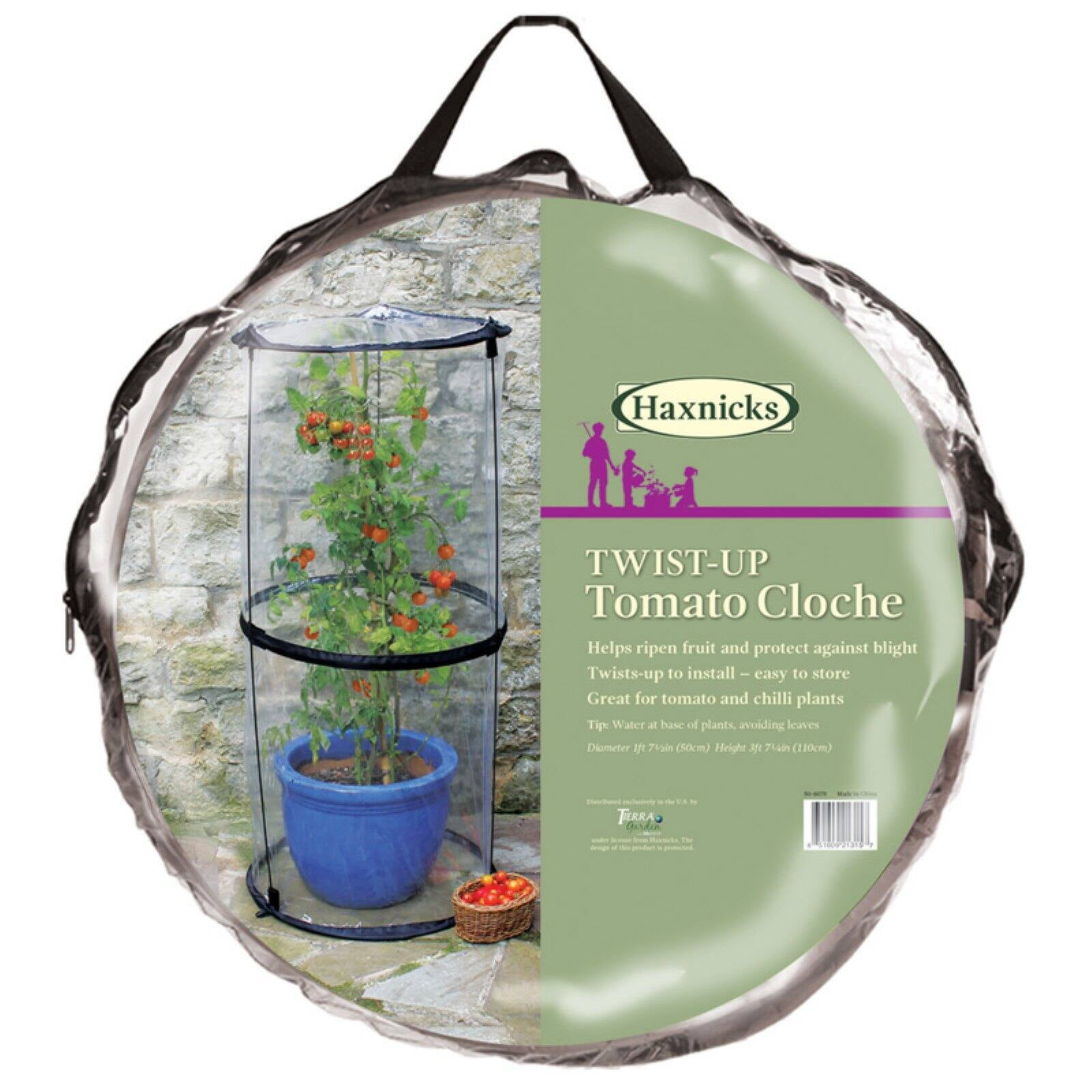 Tierra Garden Haxnicks 20” x 43” Plastic Plant Cover with Adjustable ...