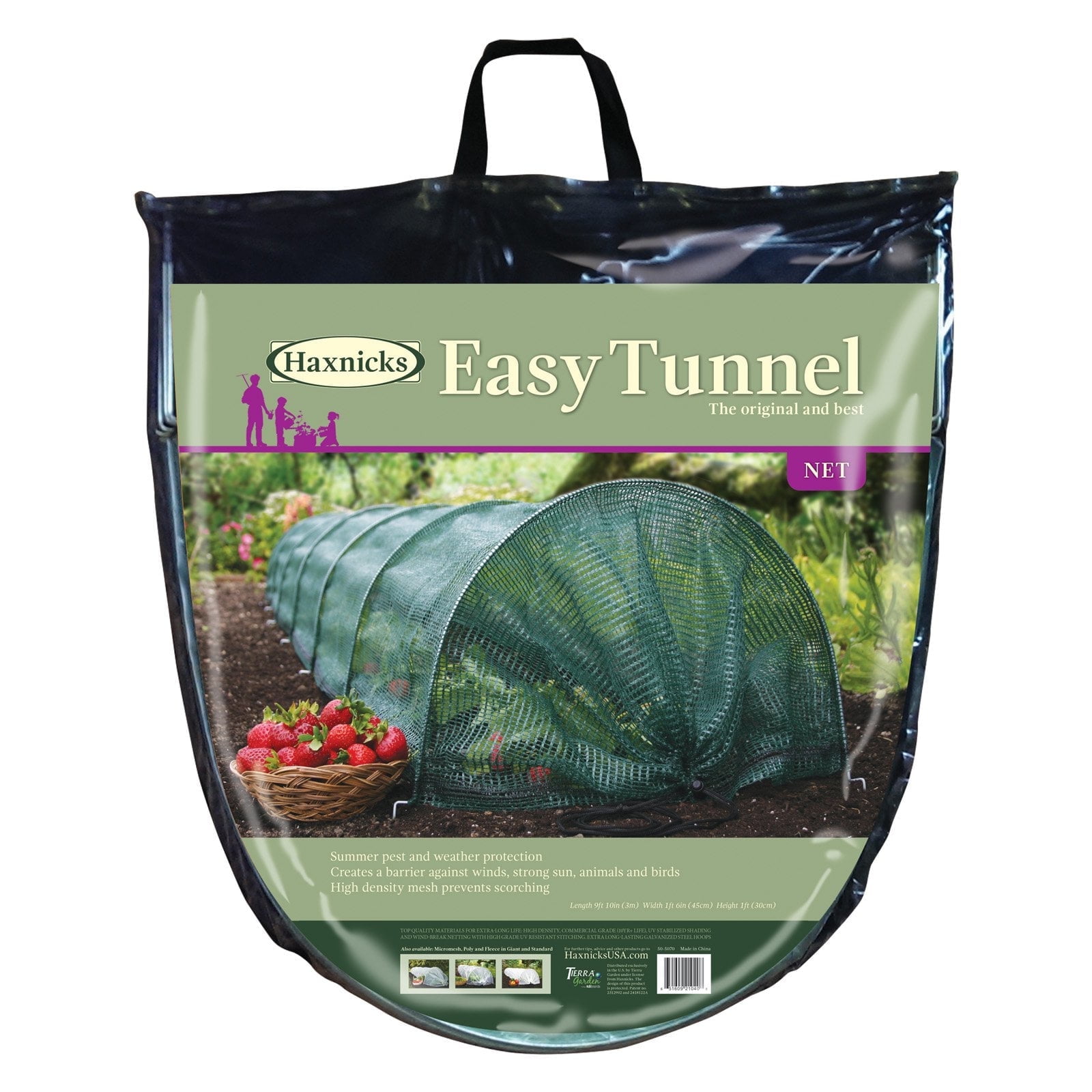 Tierra Garden Haxnicks Easy Net Tunnel with Galvanized Steel Hoops for ...