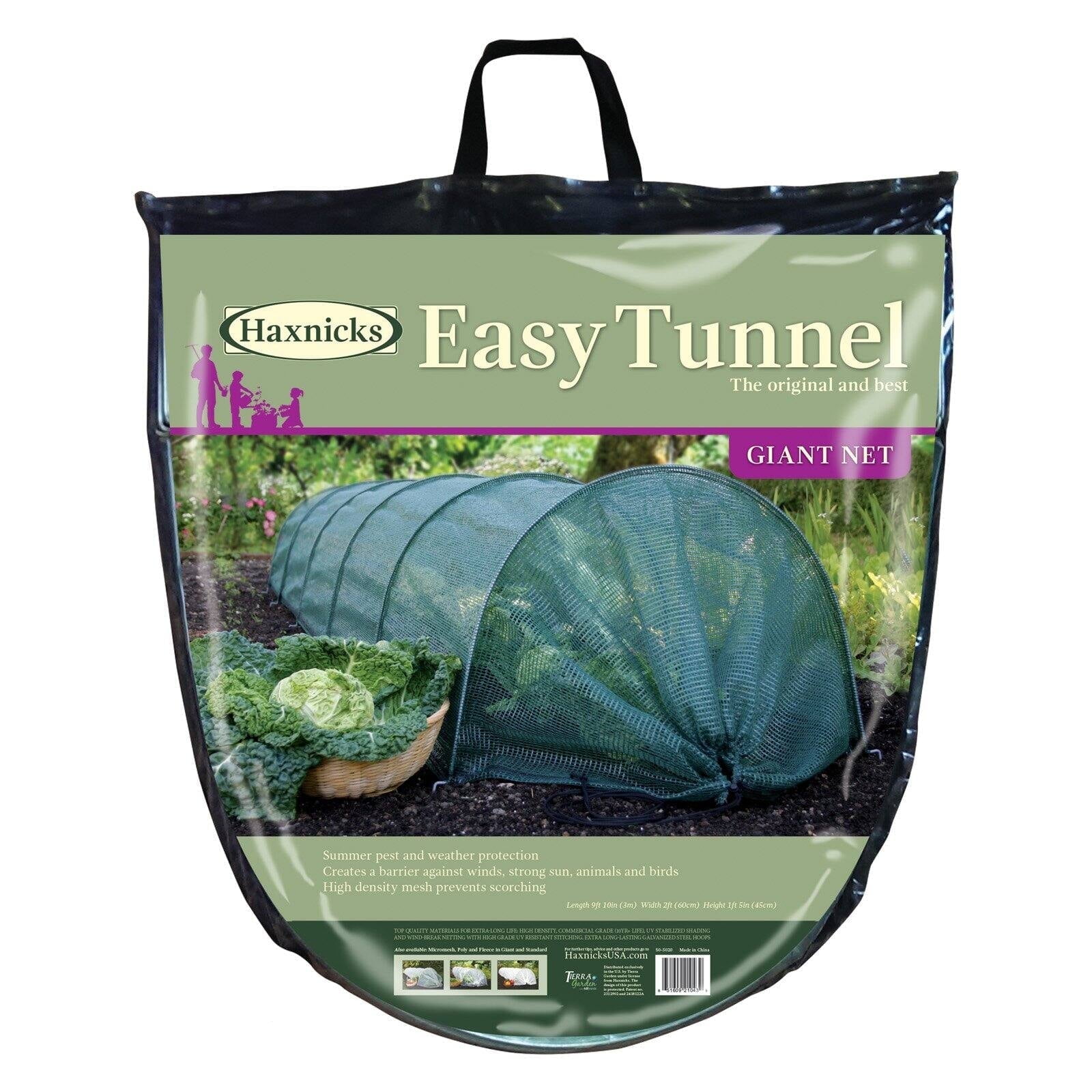 "Tierra Garden Haxnicks Easy Net Tunnel with Galvanized Steel Hoops and ...