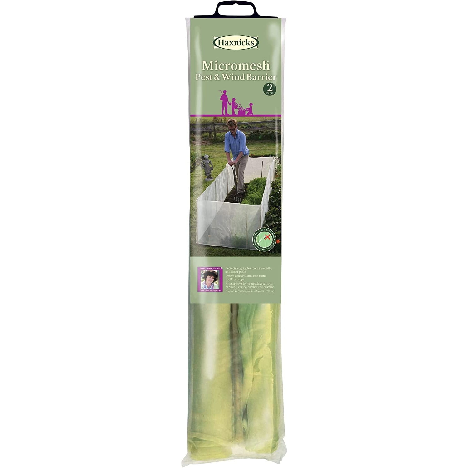 Tierra Garden Micromesh Garden Barrier, 2 Pack Protect Crops Pest and ...
