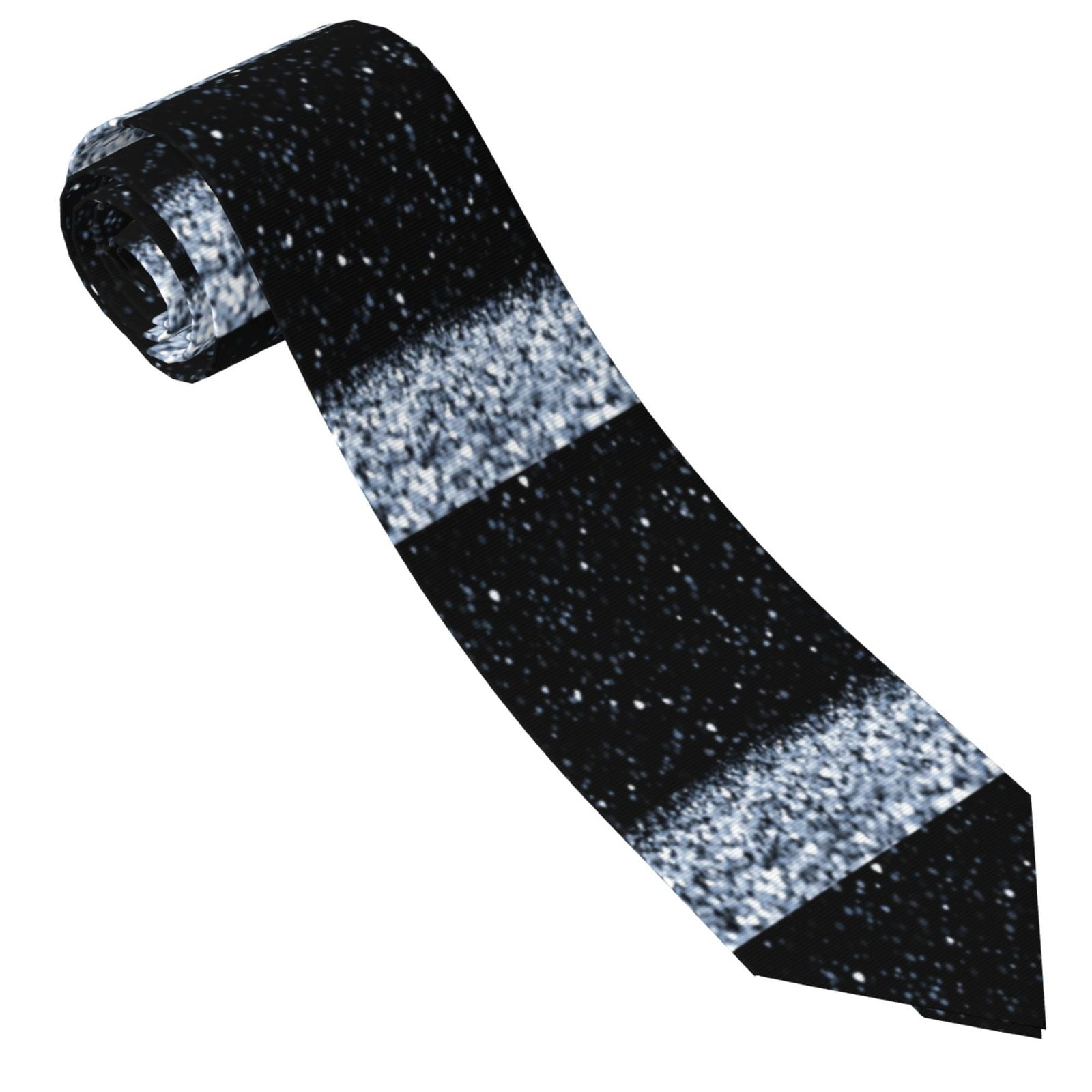 Ties for Men - Abstract Glitter Sparkle Black Soft Comfort Mens Tie ...
