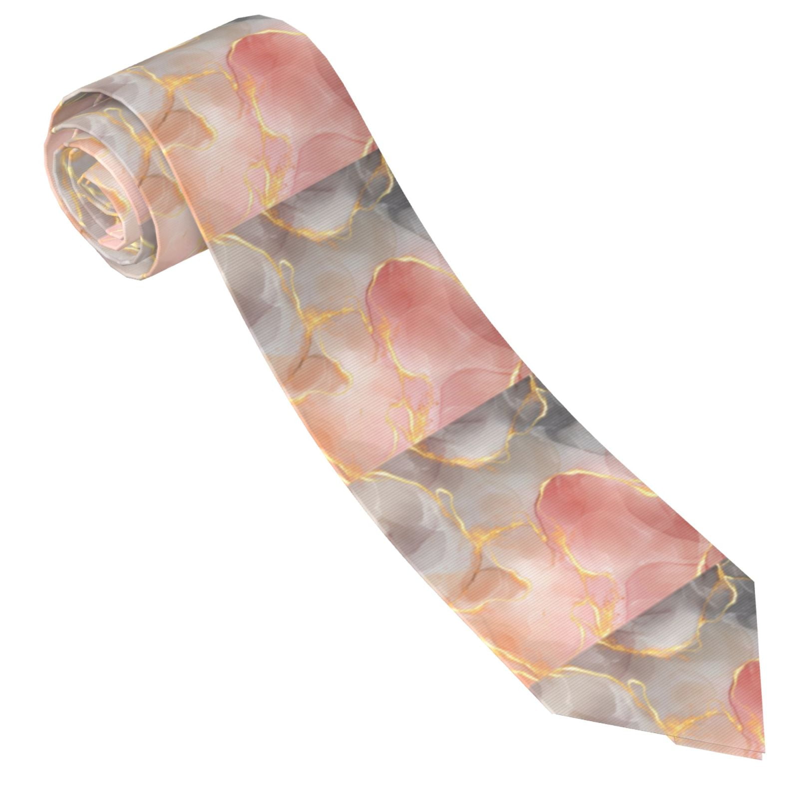 Ties for Men - Abstract Marble Texture Soft Comfort Mens Tie with Built ...