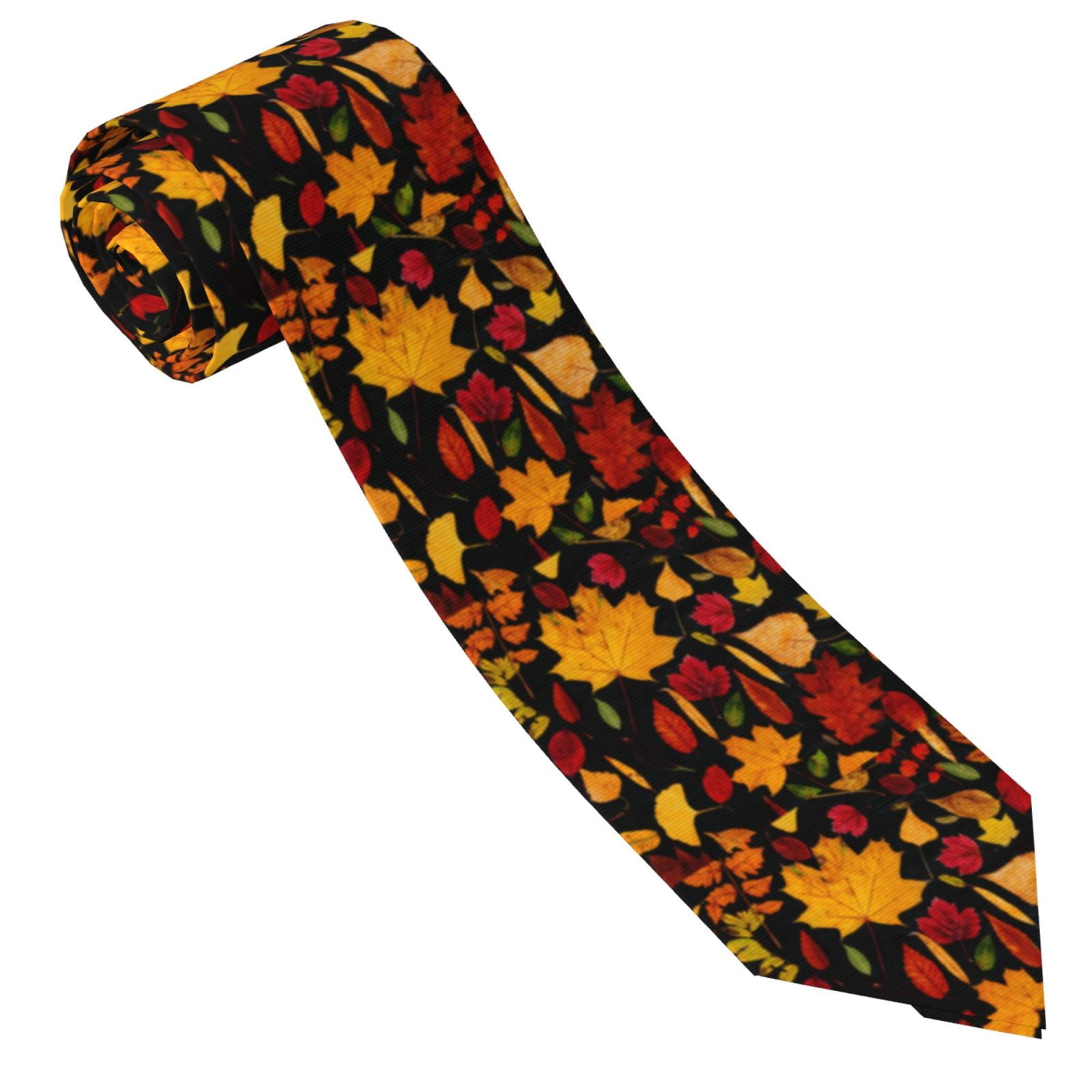 Ties for Men - Autumn Maple Leaves A Soft Comfort Mens Tie with Built ...