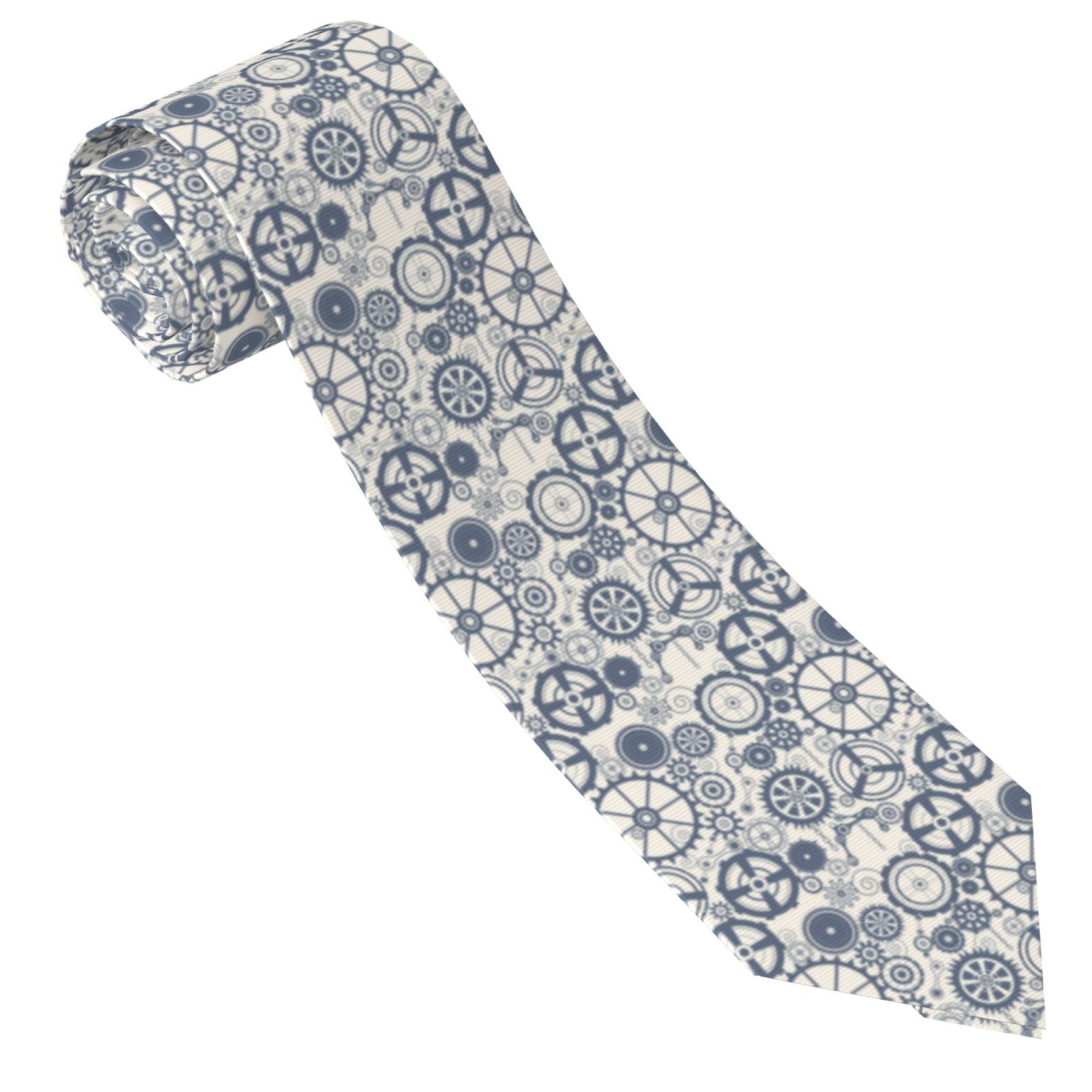 Ties for Men - Casual gear Pattern Soft Comfort Mens Tie with Built-In ...