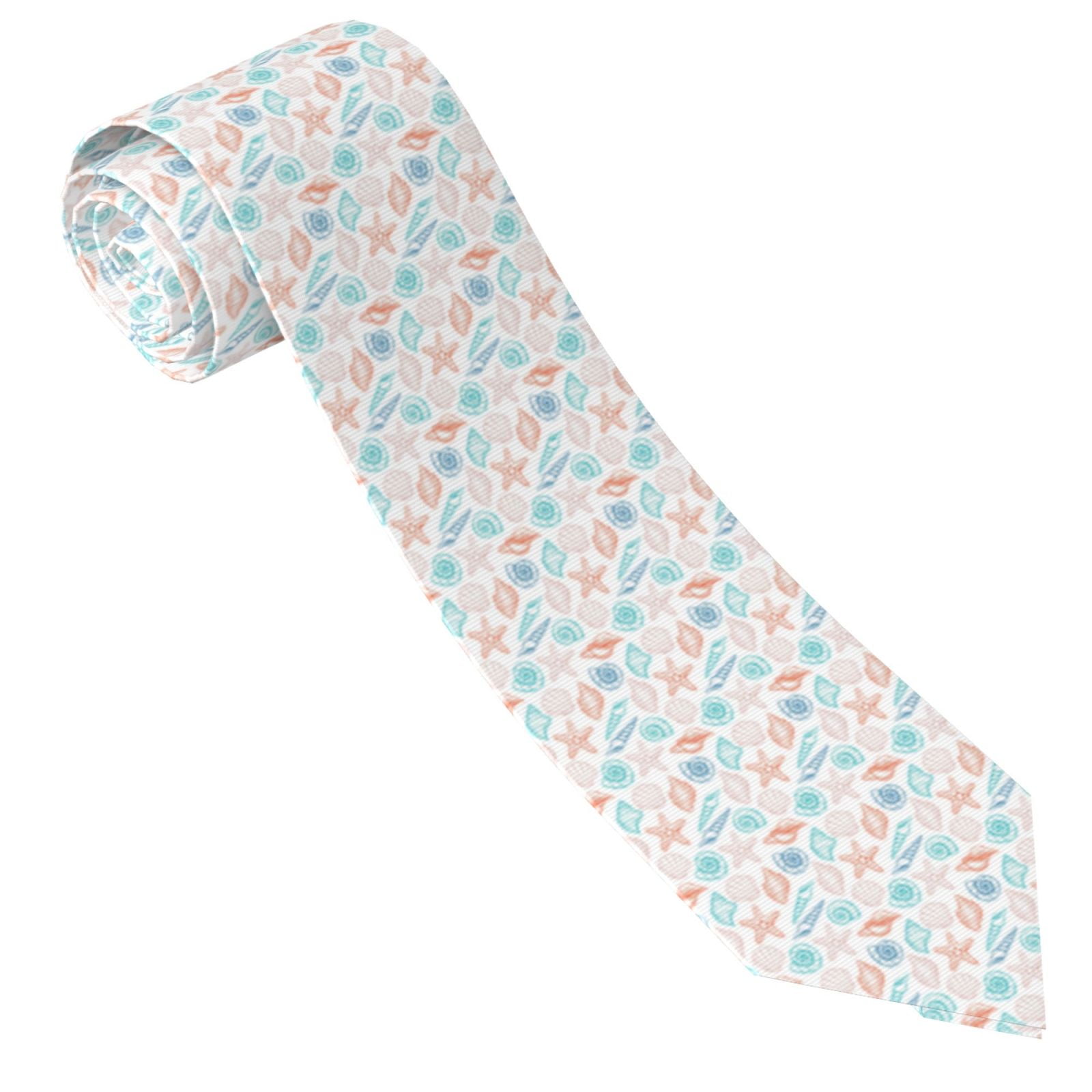 Ties for Men - Colorful Seashells1 Soft Comfort Mens Tie with Built-In ...