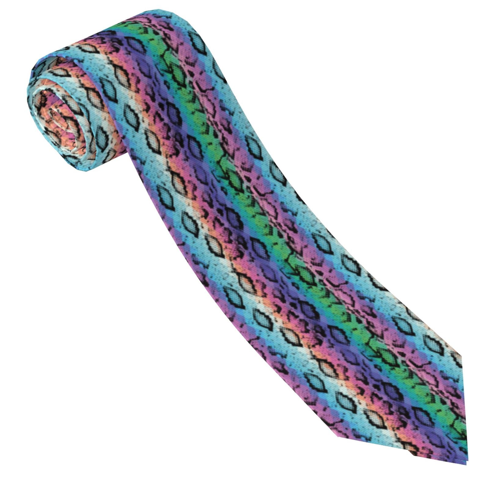 Ties for Men - Colorful leopard print A Soft Comfort Mens Tie with ...