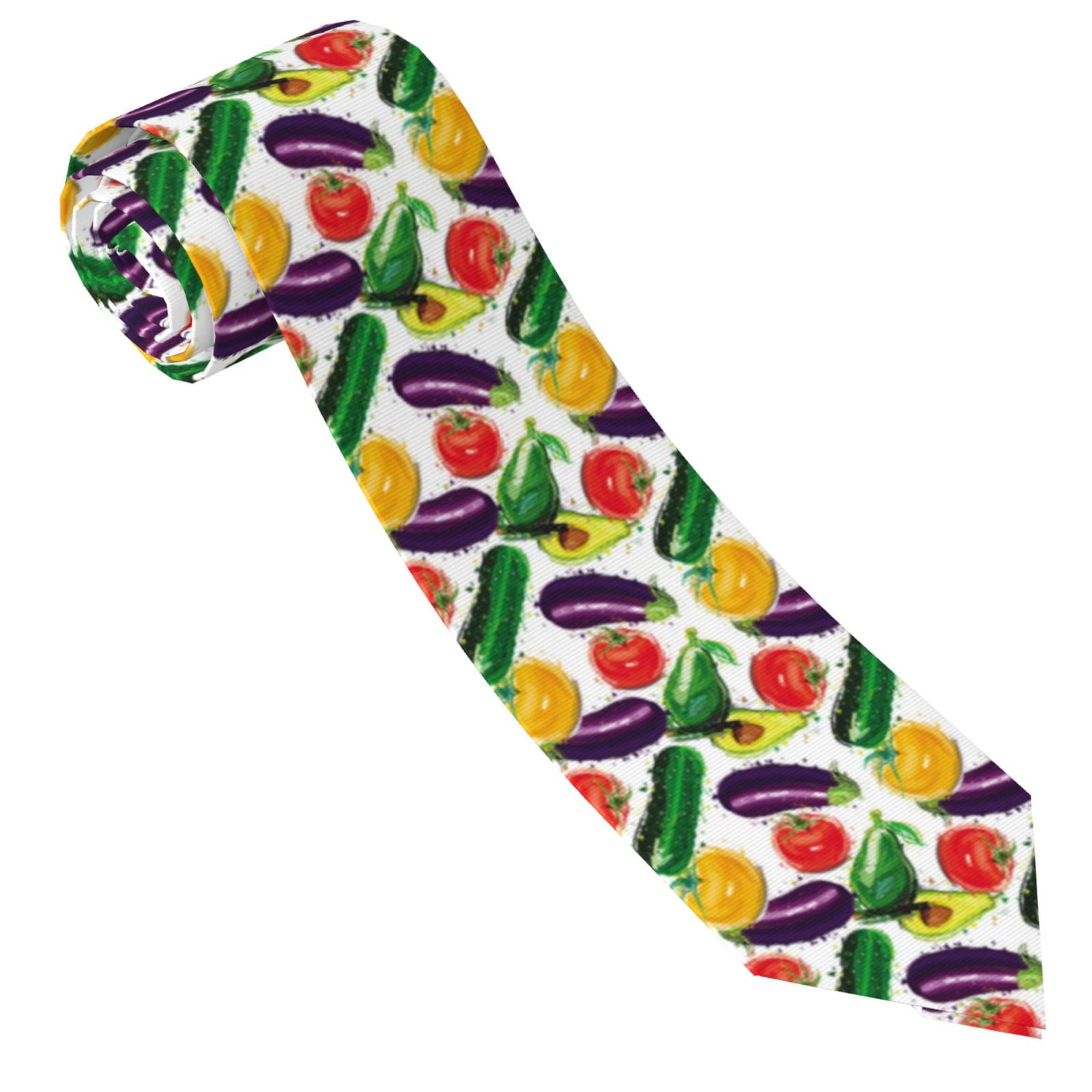Ties for Men - Cucumber Tomato Eggplant Soft Comfort Mens Tie with ...