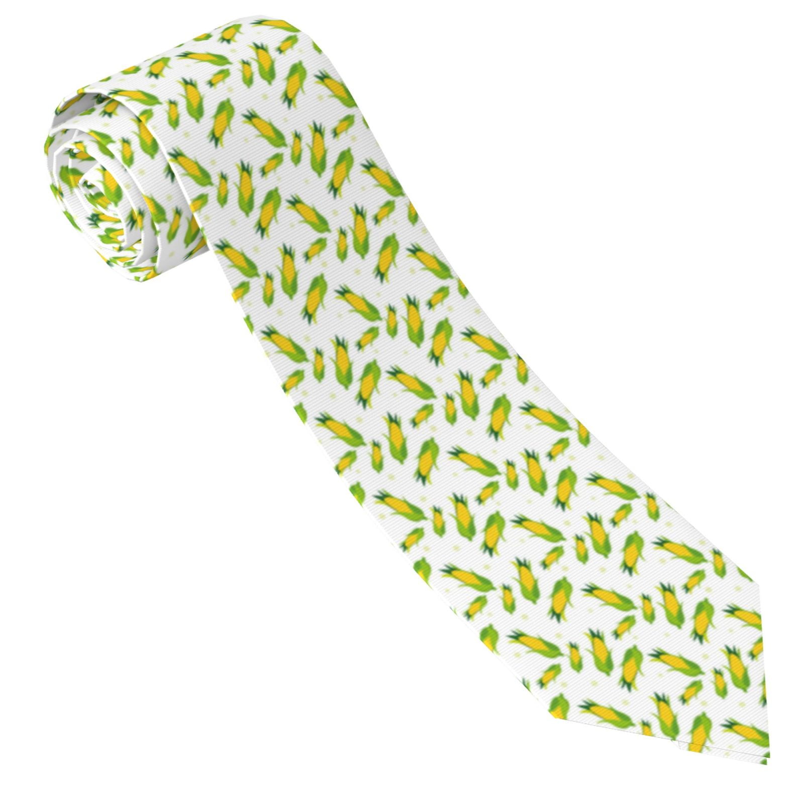 Ties for Men - Cute Green Leaves Corn Soft Comfort Mens Tie with Built ...