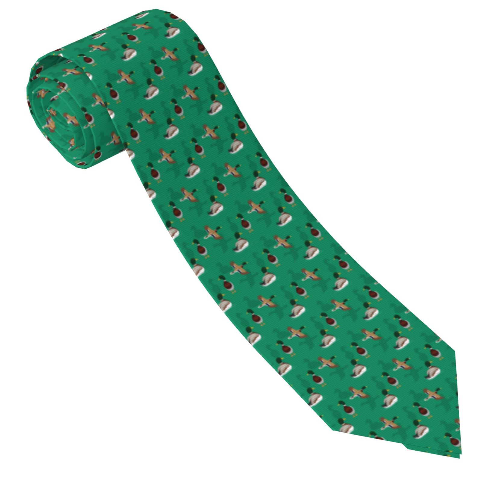 Ties for Men - Duck Mallard Flying Pose Soft Comfort Mens Tie with ...