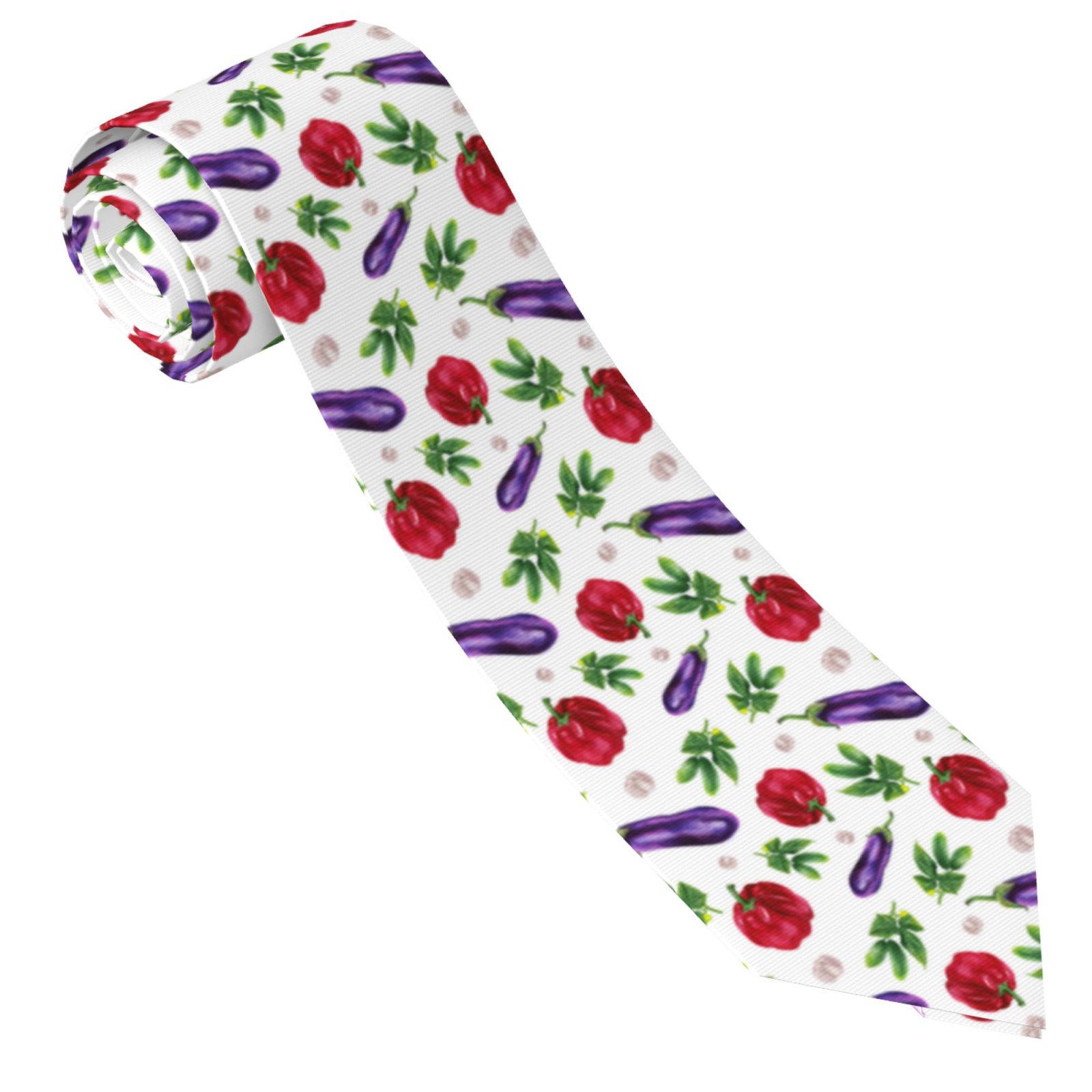 Ties for Men - Eggplant chili pepper Soft Comfort Mens Tie with Built ...