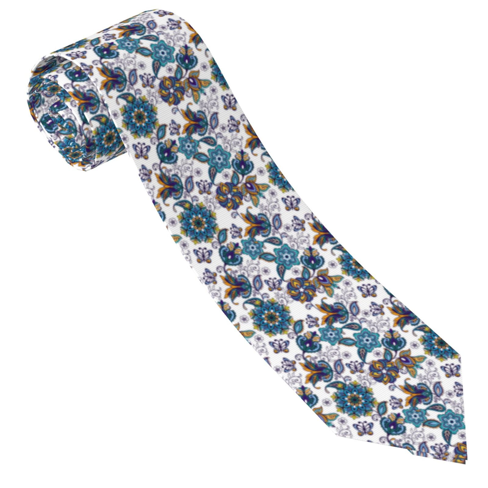 Ties for Men - Elegant Flower Butterfly Paisley Soft Comfort Mens Tie ...