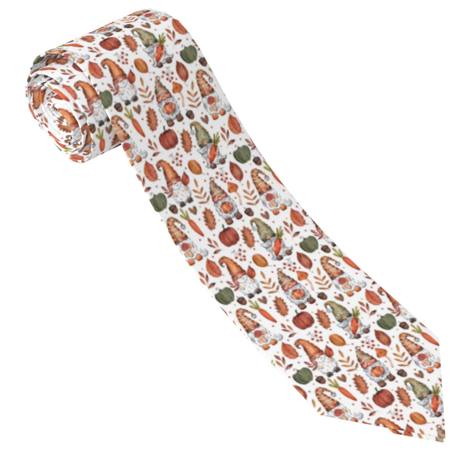 Ties for Men - Gnomes And Autumn Leaves Soft Comfort Mens Tie with ...