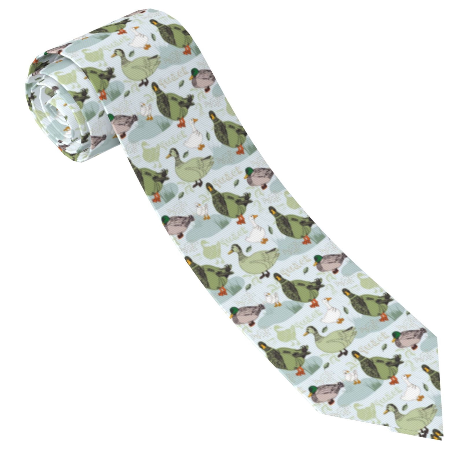 Ties for Men - Mallard Ducks Wild Birds Soft Comfort Mens Tie with ...