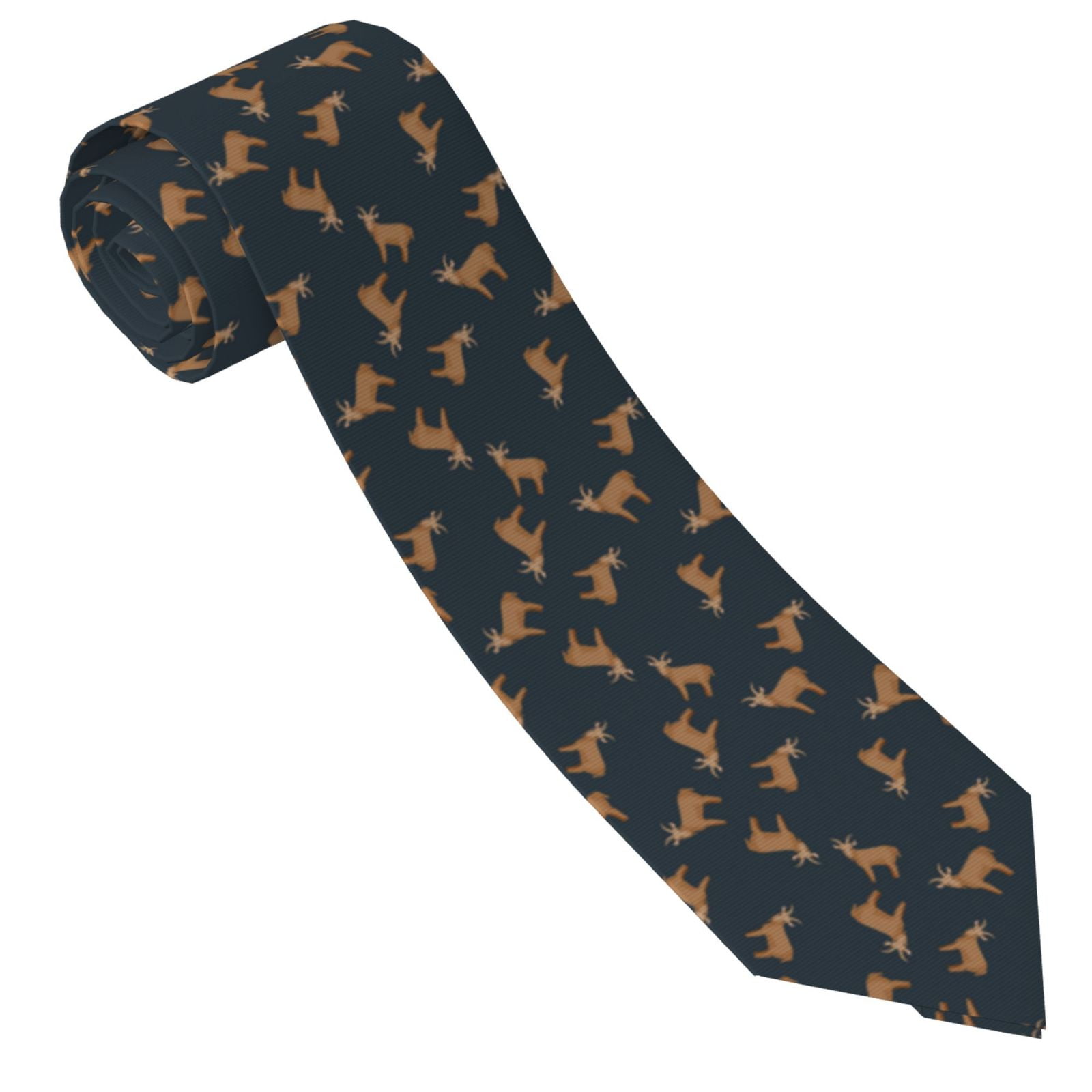 Ties for Men - Minimalist Cute Goat Cartoon Soft Comfort Mens Tie with ...