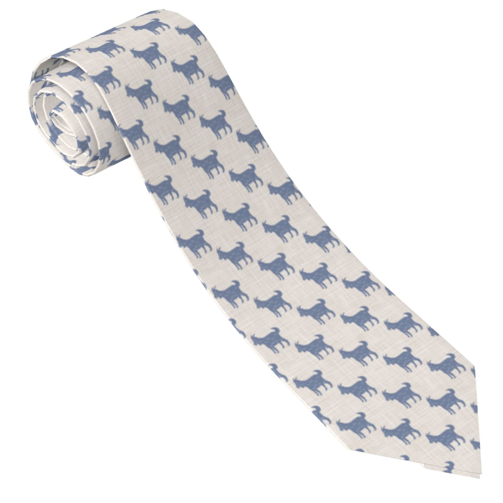 Ties for Men - Minimalist Plaid Cartoon Cute Goat Soft Comfort Mens Tie ...