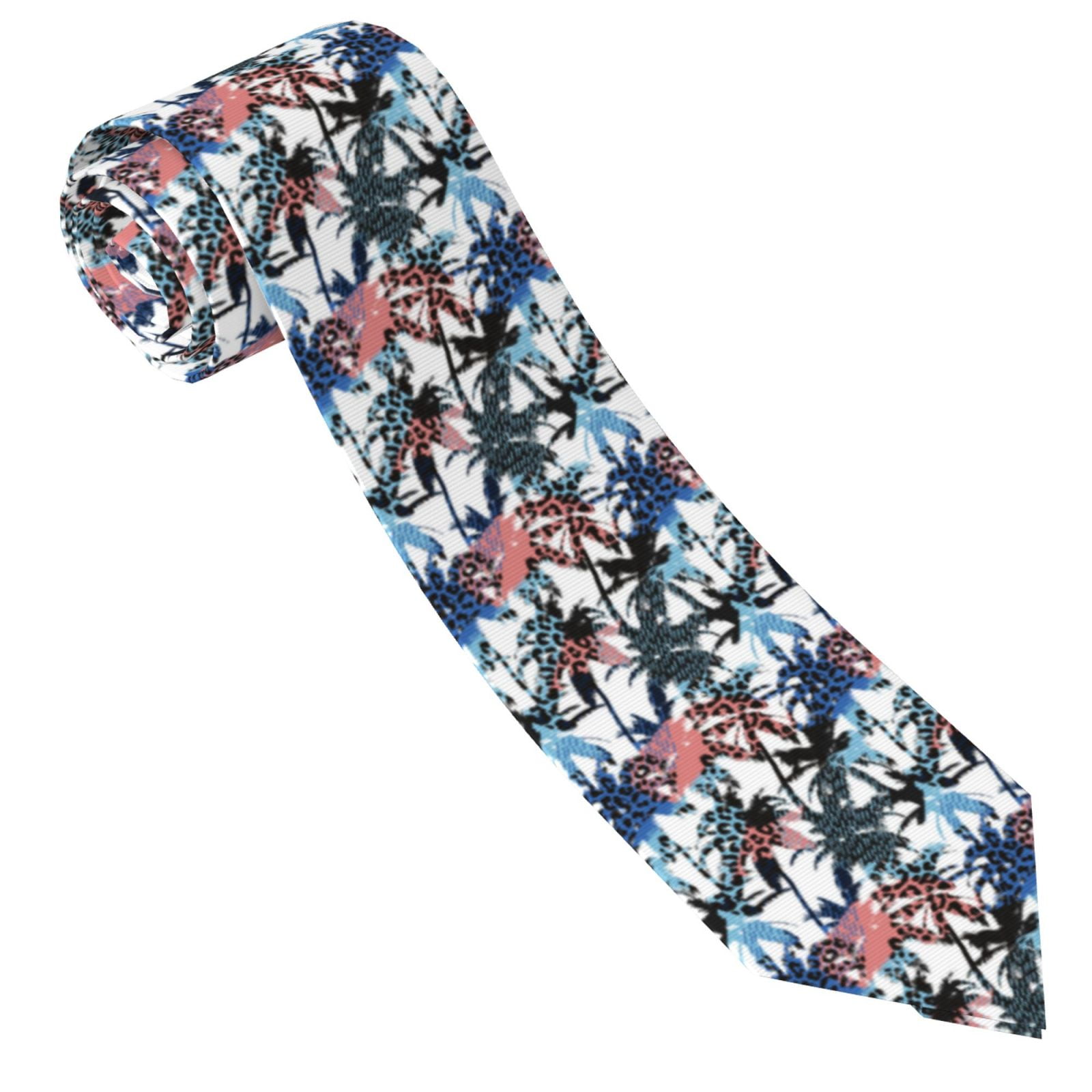 Ties for Men - Palm tree doodle Soft Comfort Mens Tie with Built-In ...