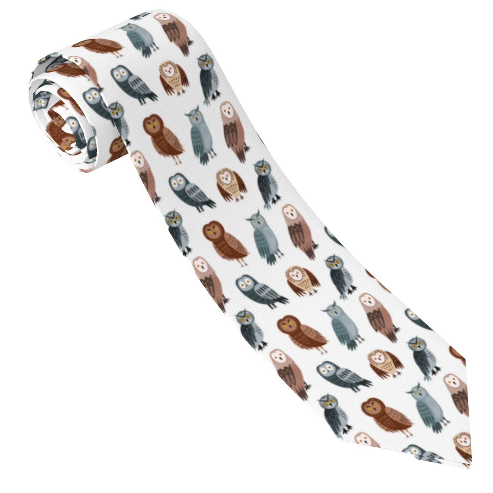 Ties for Men - Ugly Dorky Owl Soft Comfort Mens Tie with Built-In Anti ...