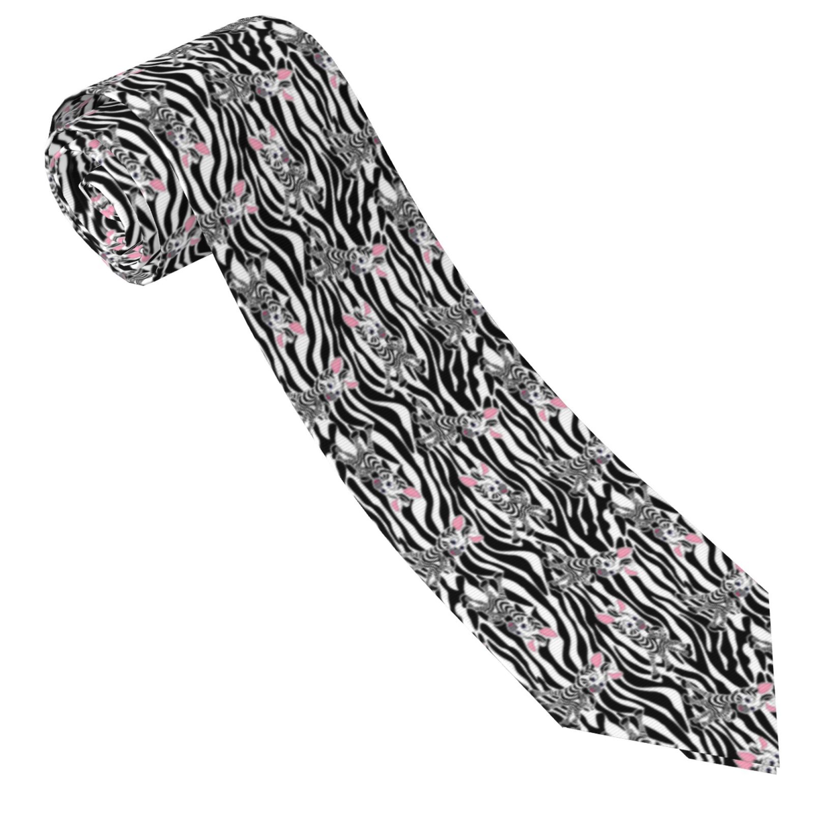 Ties for Men - cute zebra cartoon funny print Soft Comfort Mens Tie ...