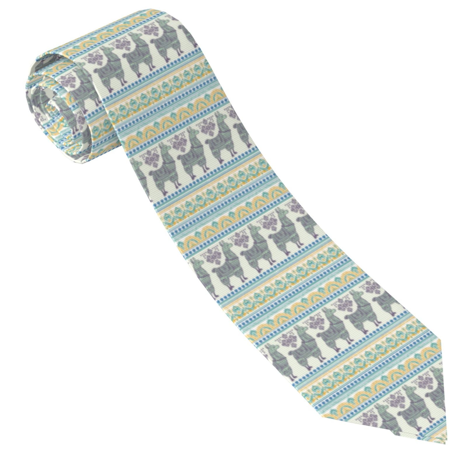 Ties for Men - exotic cute Alpaca Llama Vintage Soft Comfort Mens Tie ...