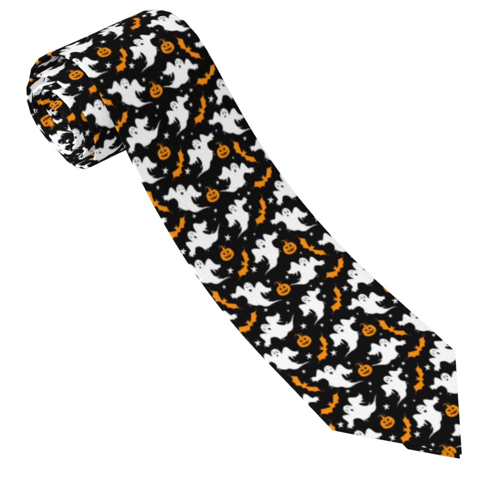 Ties for Men - pumpkins halloween ghost Soft Comfort Mens Tie with ...