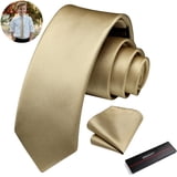 Ties for Boys Solid Color Kids Necktie and Pocket Square Set for Age 8 ...