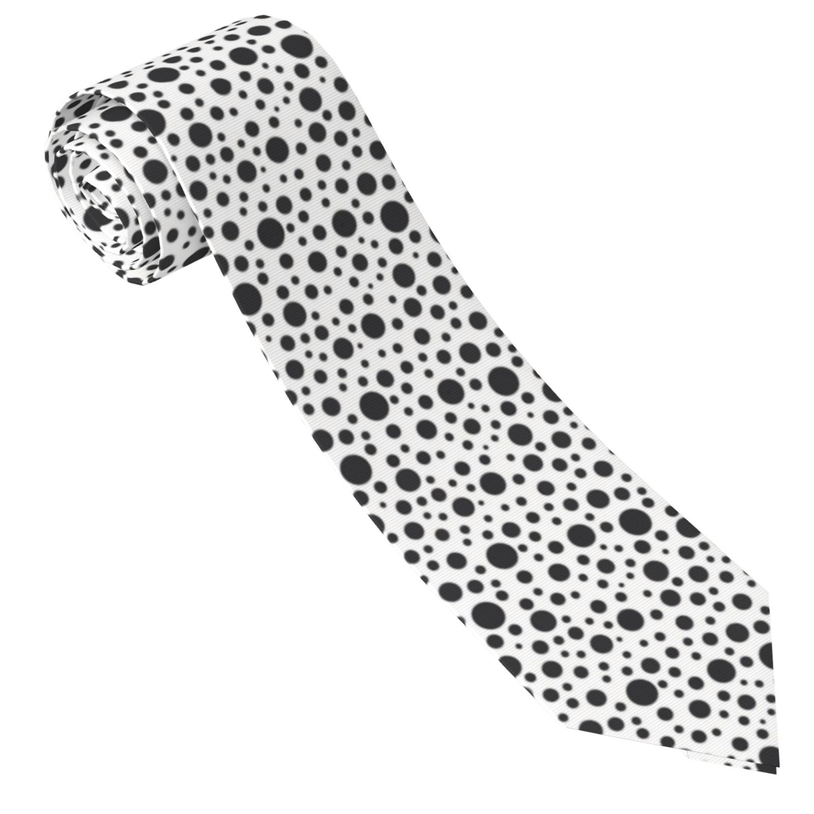 Ties for Men - Abstract black Polka dots Mens Ties Neck Ties Mens ...
