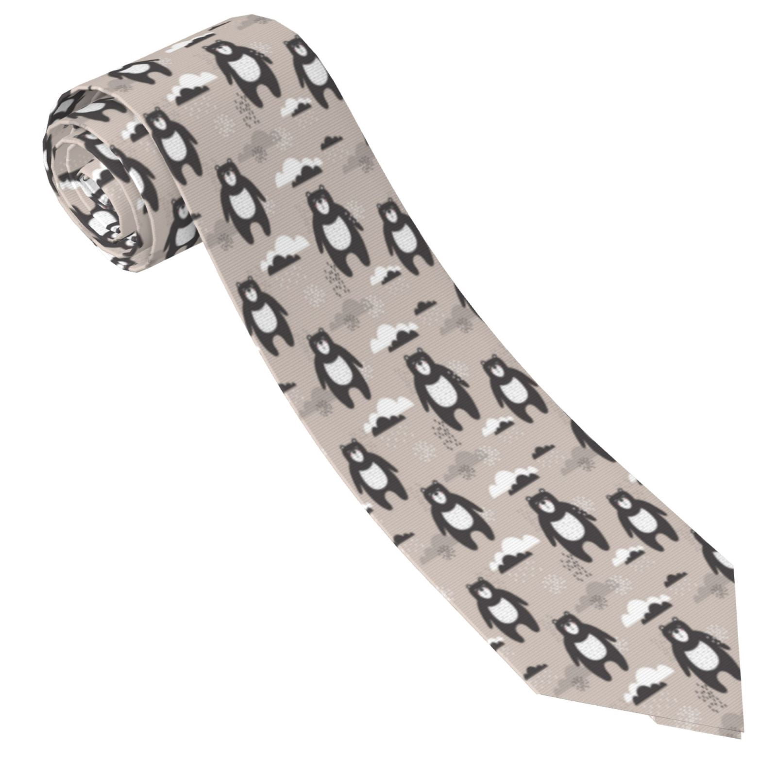 Ties for Men - Cartoon bear brown Mens Ties Neck Ties Mens, Classic ...