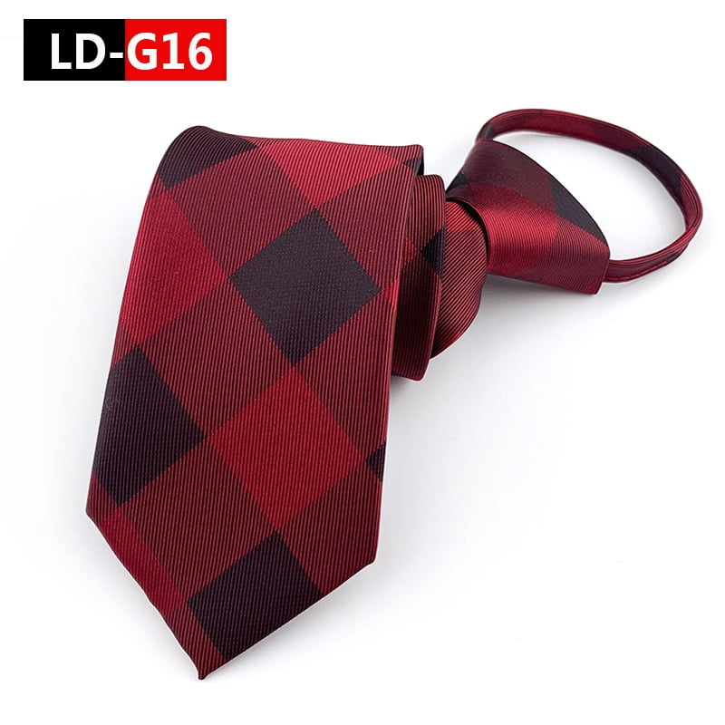 Ties for Men, Classic Woven Silk Zip Necktie Pre-tied Paisley Various ...