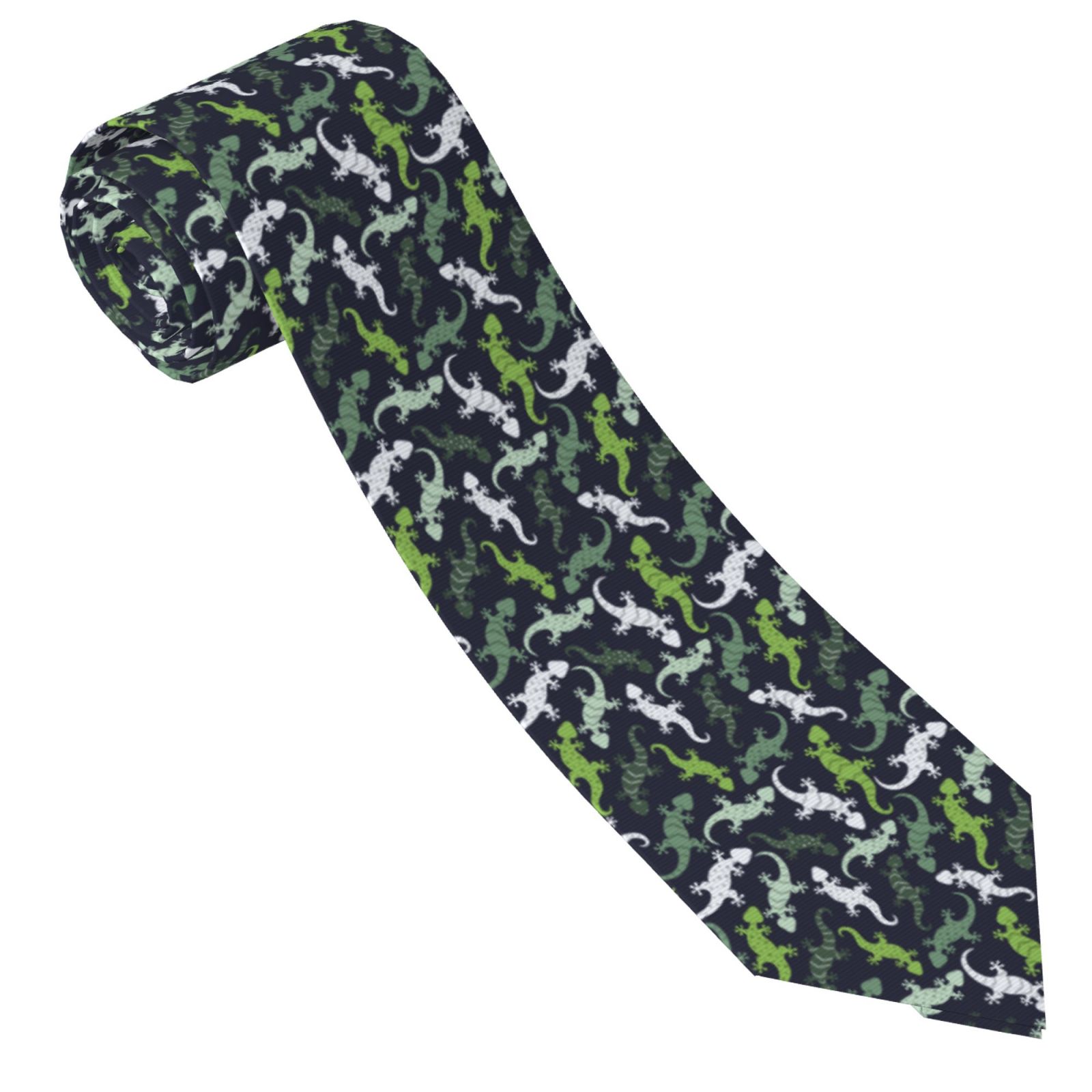 Ties for Men - Cute Lizard Gecko Green Mens Ties Neck Ties Mens ...